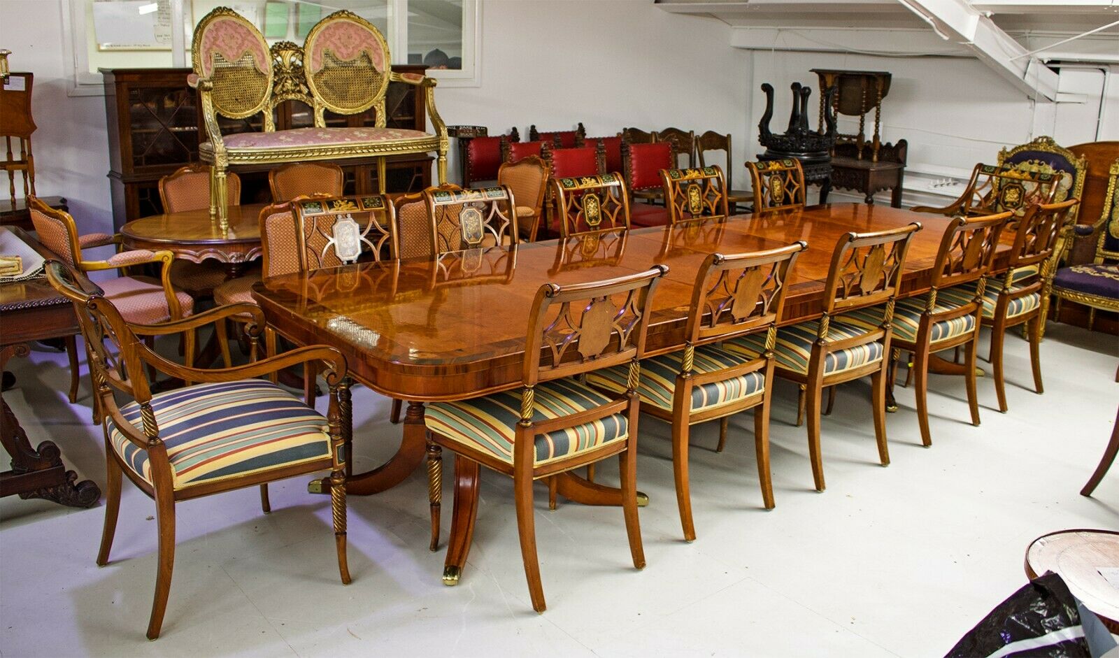 A Regency Style Dining Suite