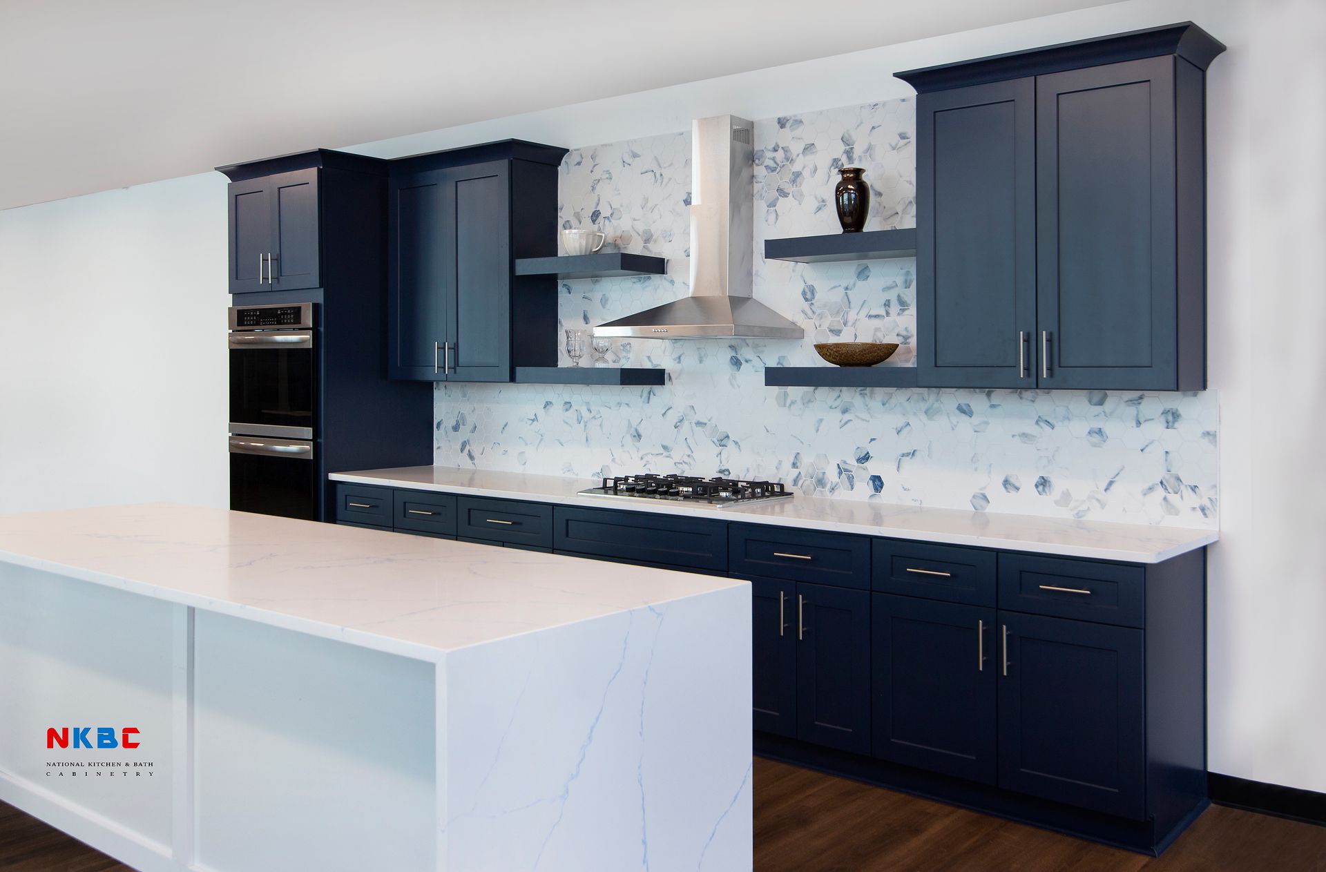 Shaker Blue Cabinets | National Kitchen & Bath Cabinetry Inc