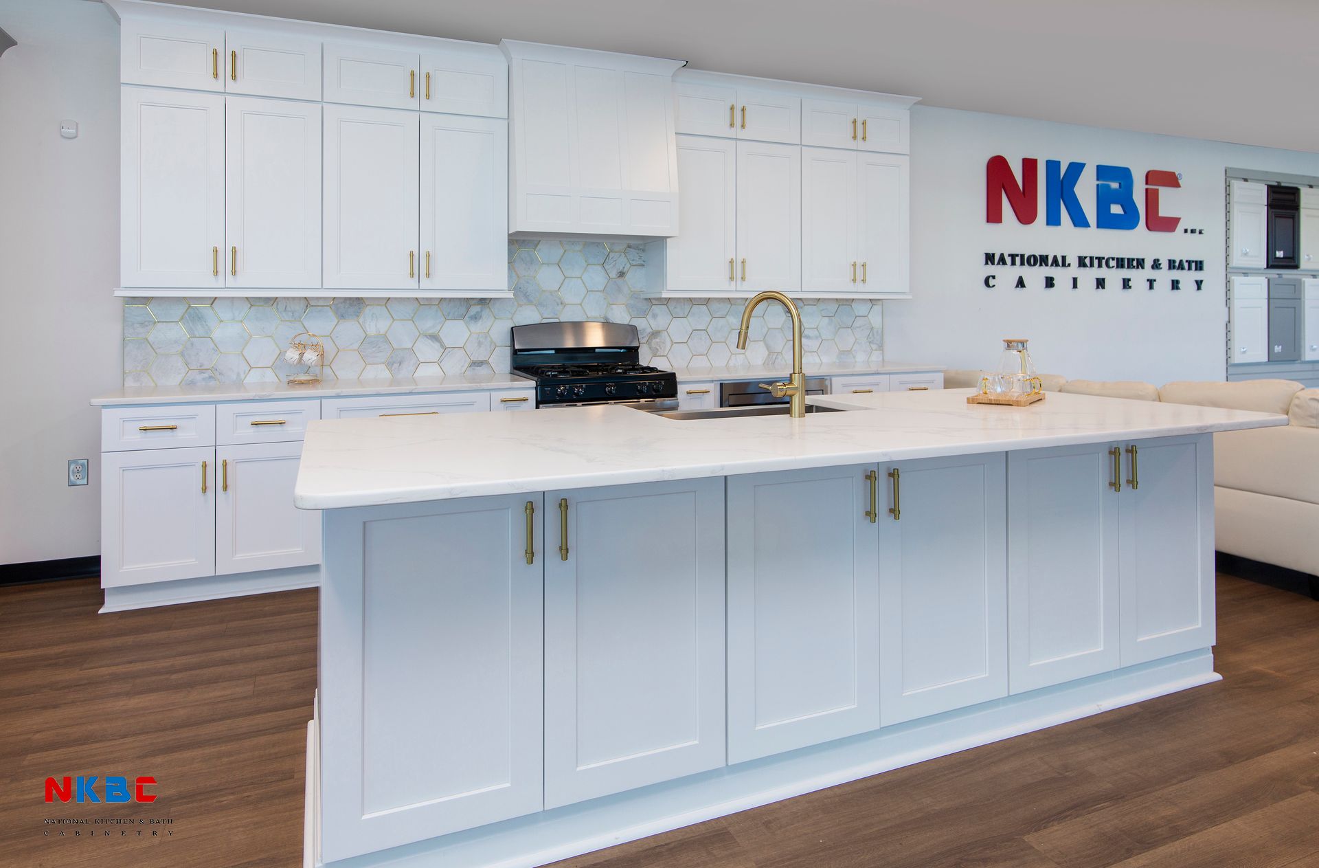 Double Shaker White Cabinets | National Kitchen & Bath Cabinetry Inc