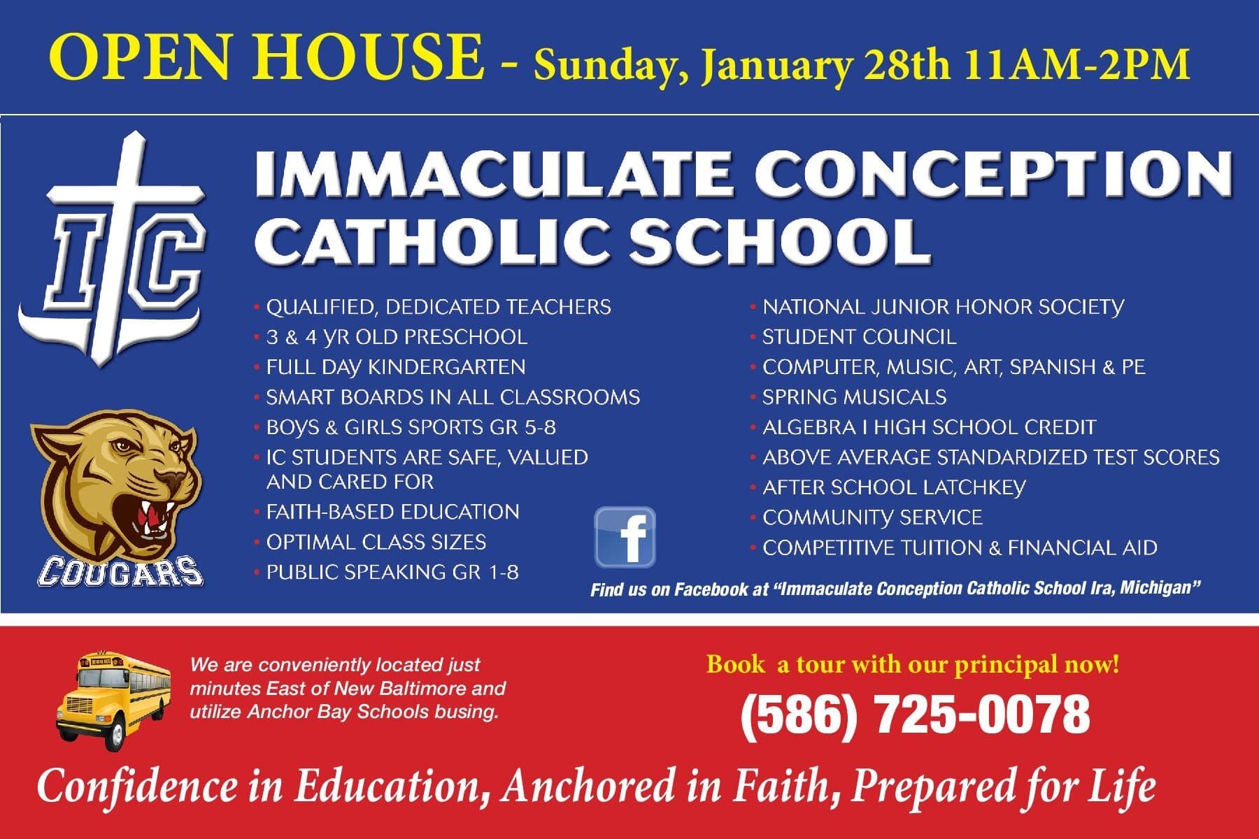 Immaculate Conception Catholic School | Ira Township, MI