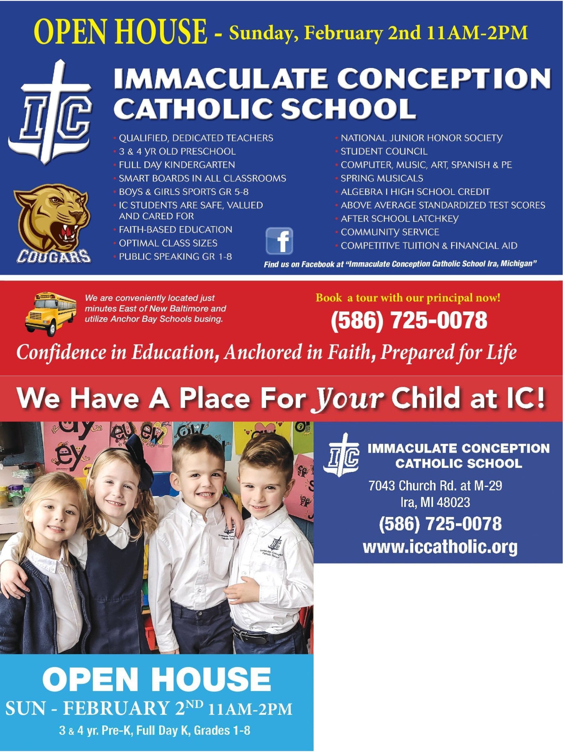 Immaculate Conception Catholic School | Ira Township, MI