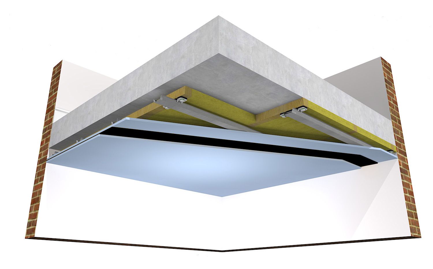 ReductoClip Concrete Ceiling Soundproofing Systems