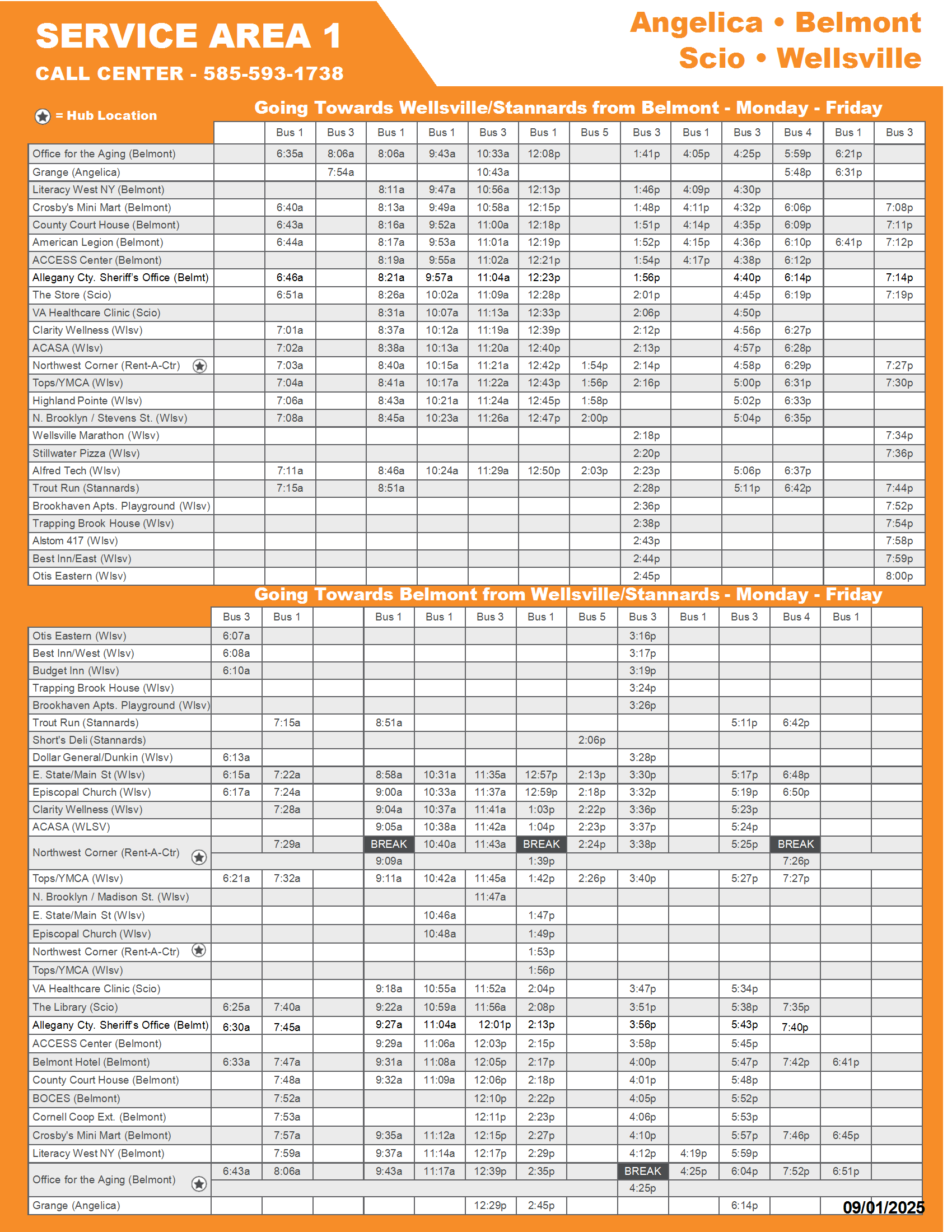 SCHEDULES & MAPS