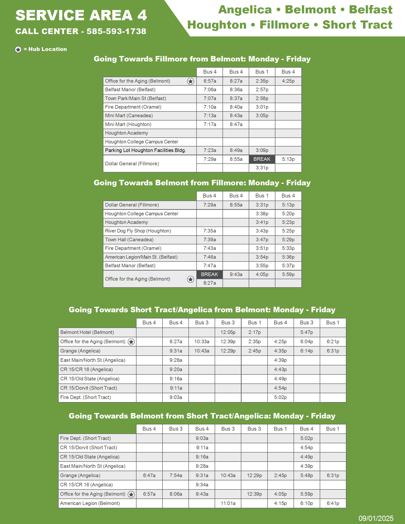 SCHEDULES & MAPS