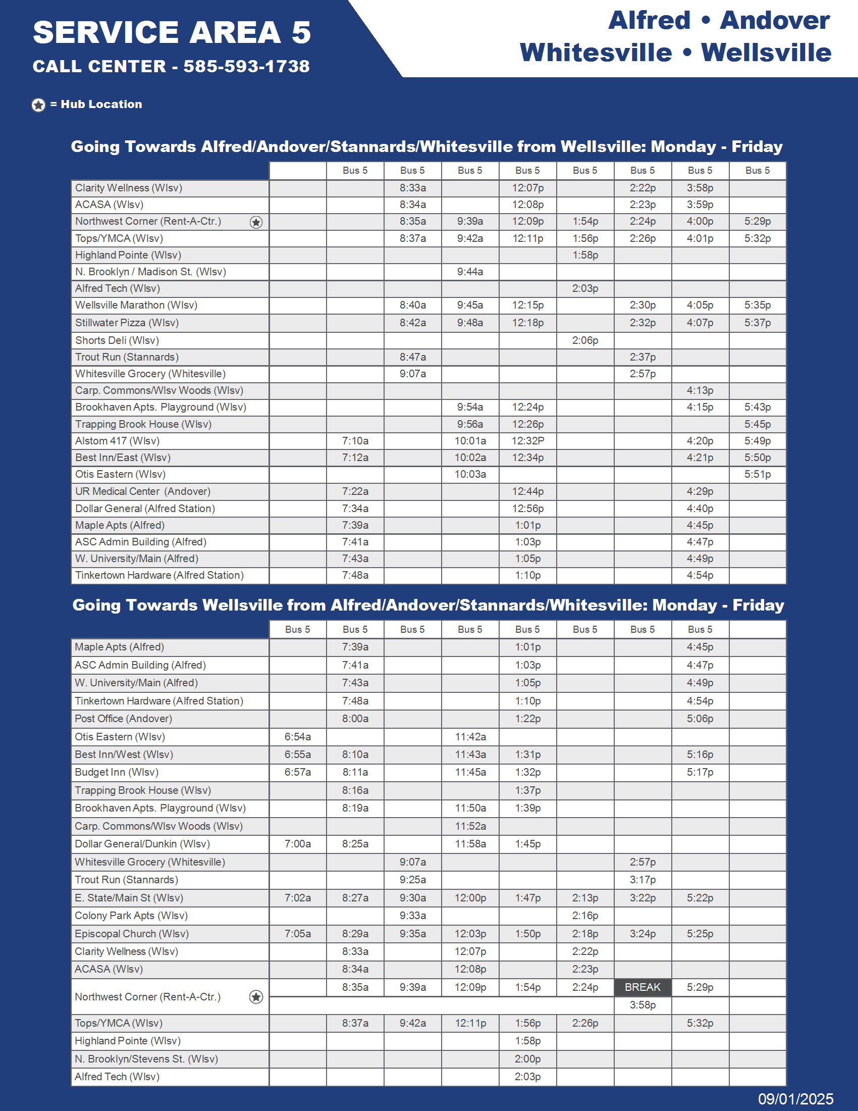 SCHEDULES & MAPS