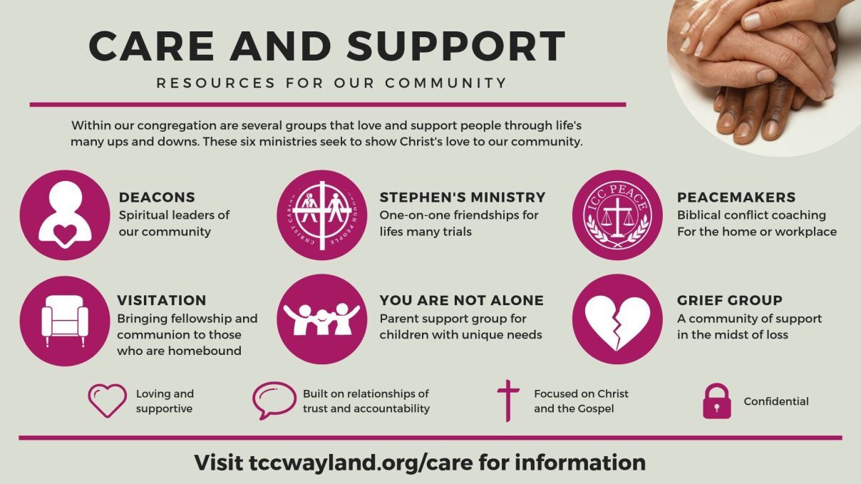 Care and Support Ministries at TCC Wayland