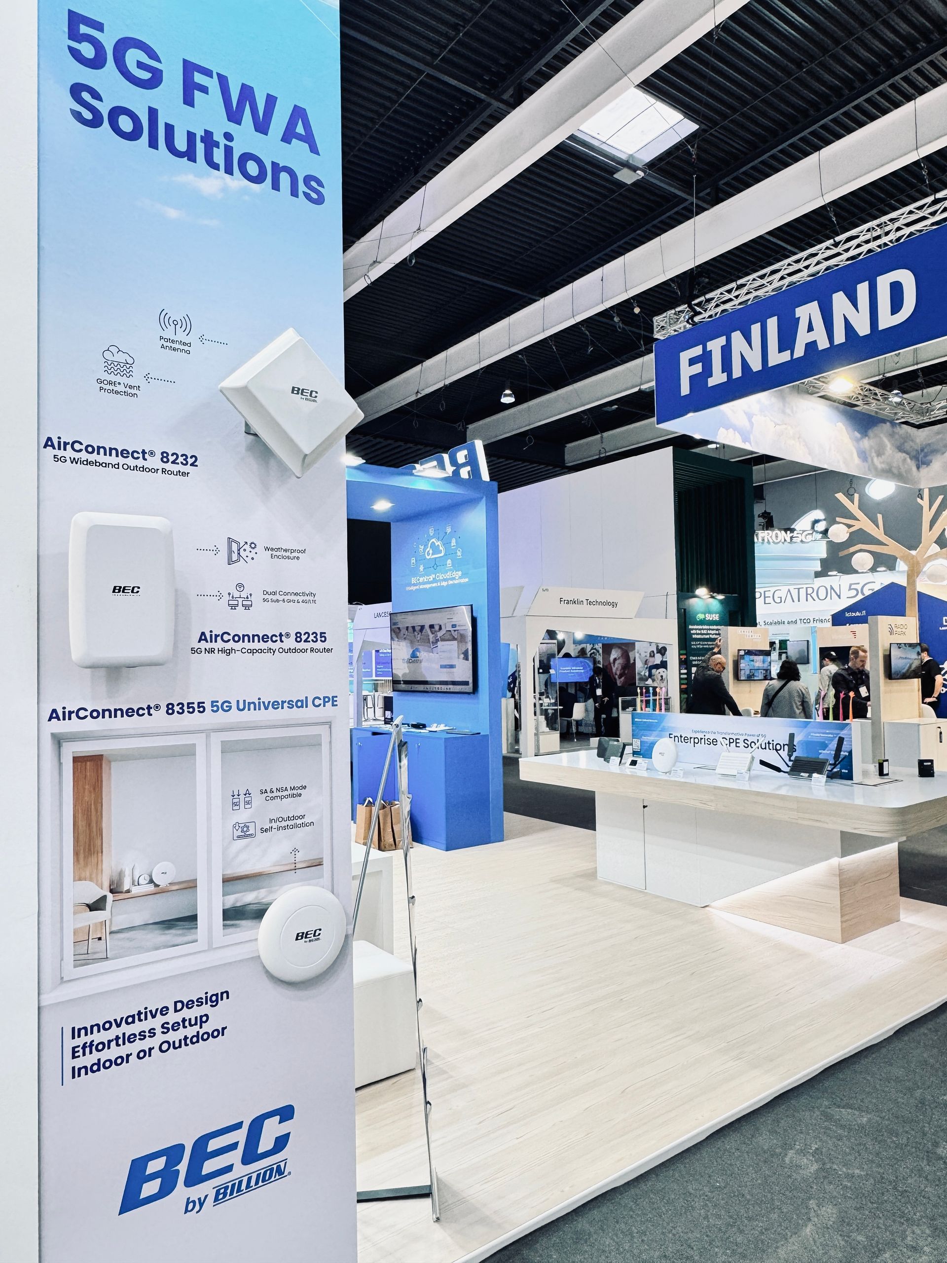 BECbyBILLION在MWC 2024巴塞隆納展會上展示網路通訊以及社區充電樁解決方案