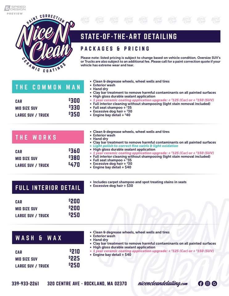 Top Auto Detailing in Massachusetts | Nice N' Clean