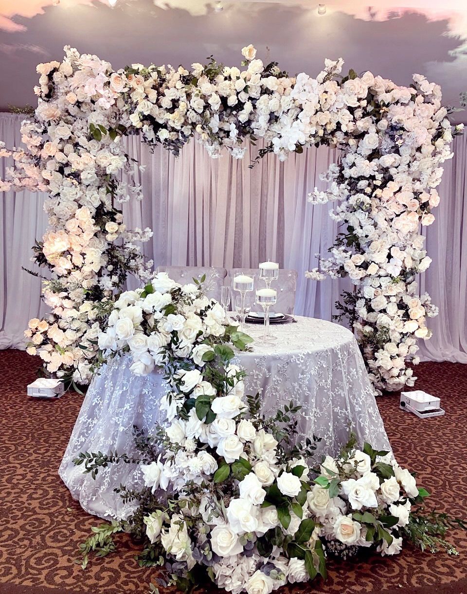Wedding Sweetheart Table Designer Sacramento, Head Table Designs
