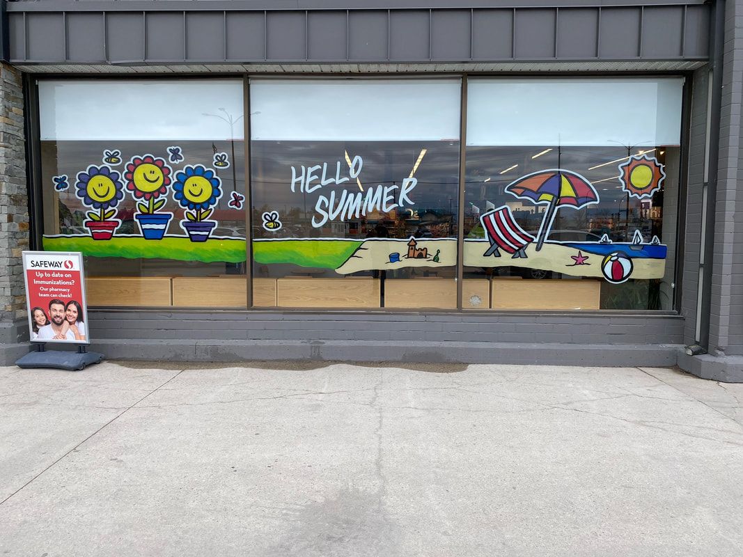 Summer Window Painting | Real Life Signs