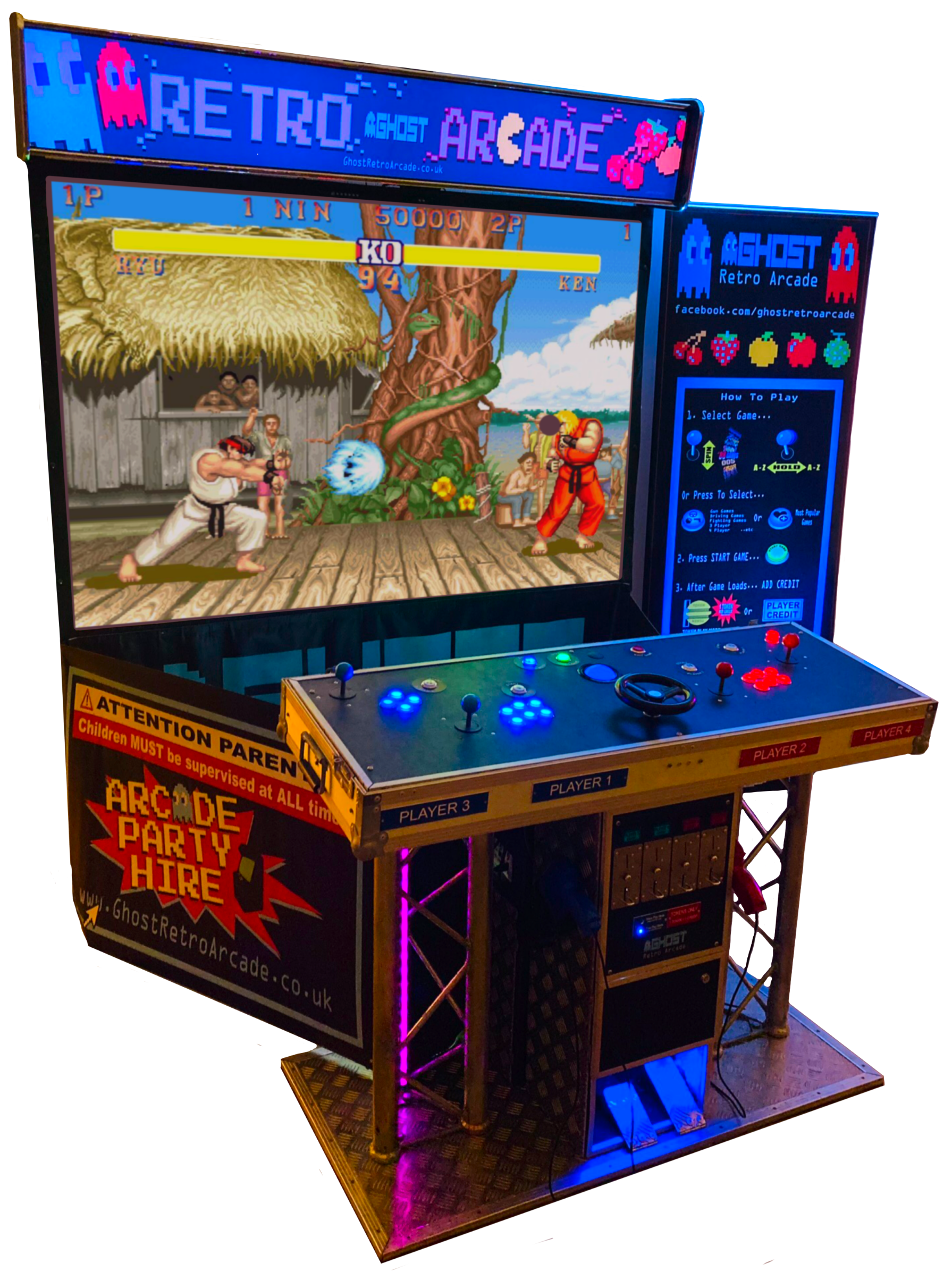 Original Retro Arcade Games Machine Hire for any event