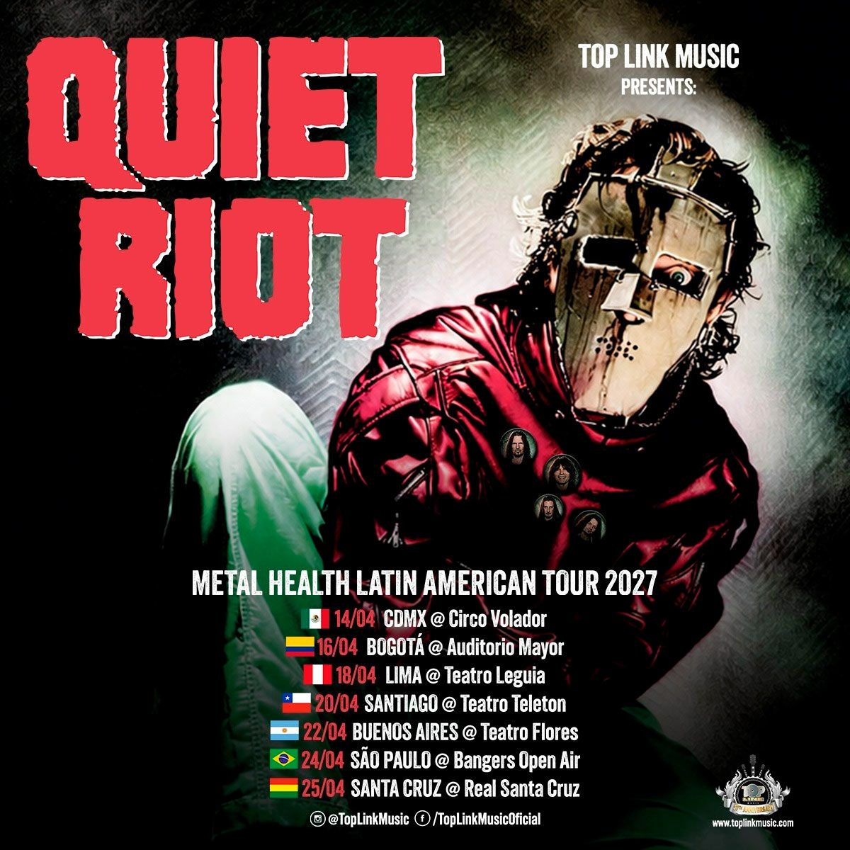 Quiet Riot anuncia turnê latino-americana e confirma show no Bangers ...