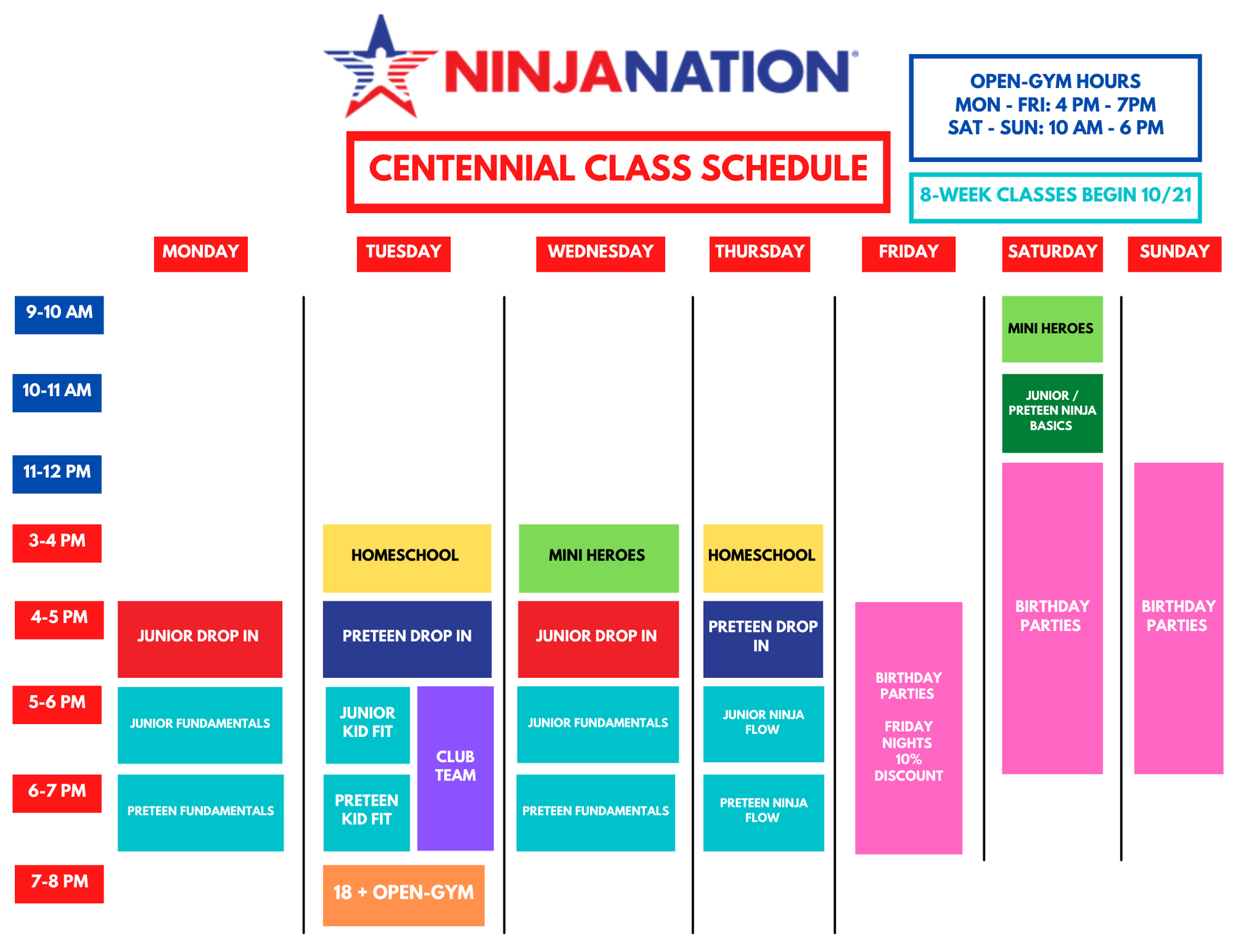 Ninja Nation Centennial - Play, Train, Compete