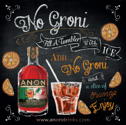 Introducing The NEW No Groni From ANON Drinks...