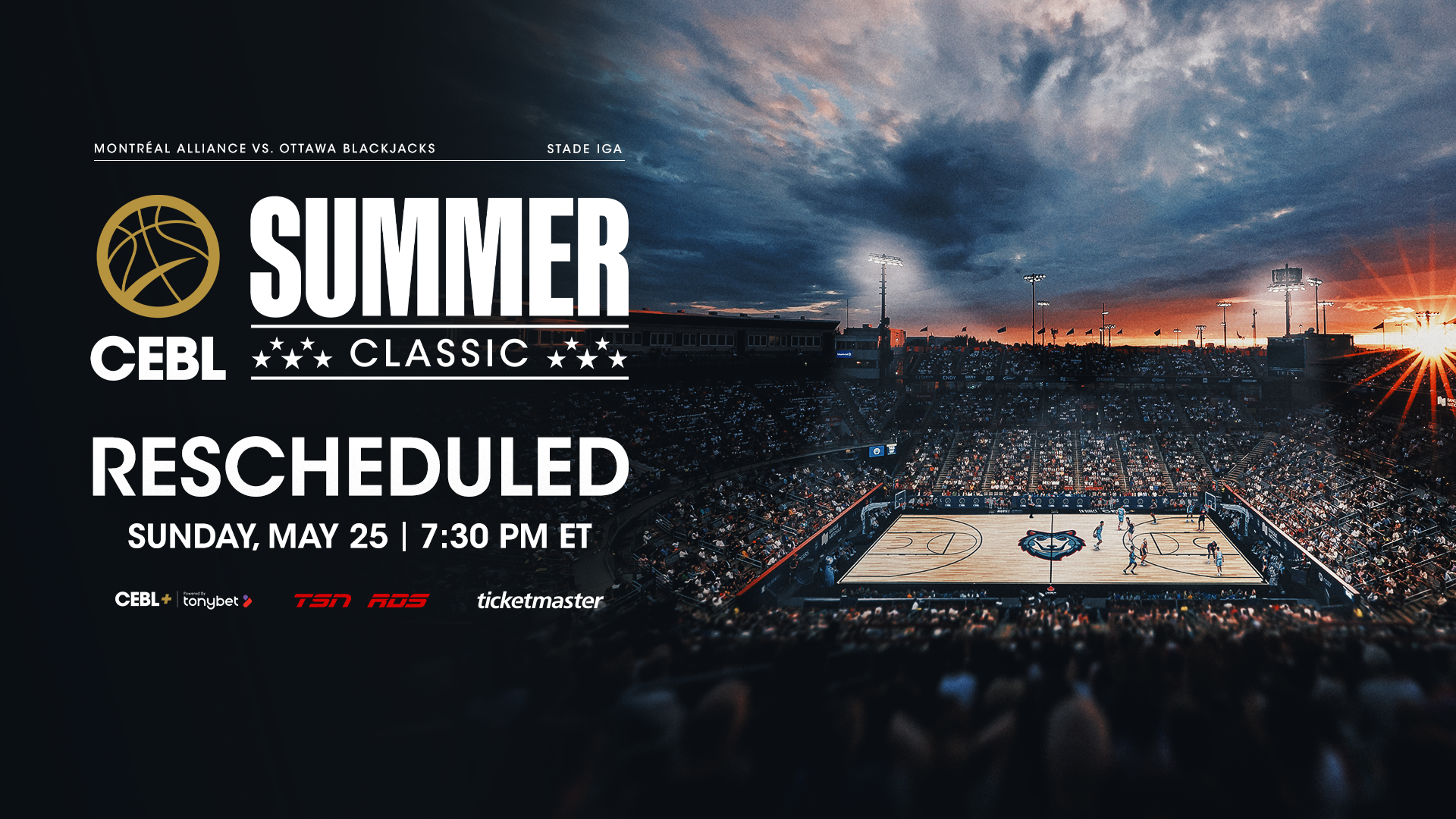 CEBL Summer Classic in Montréal Rescheduled to May 25