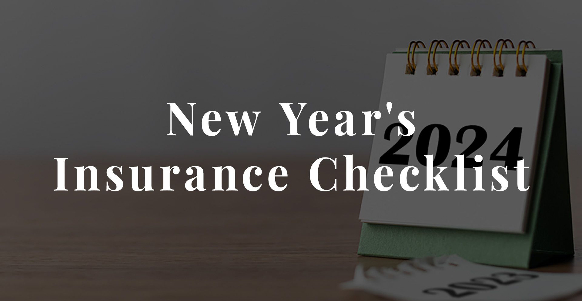 New Year's Insurance Checklist