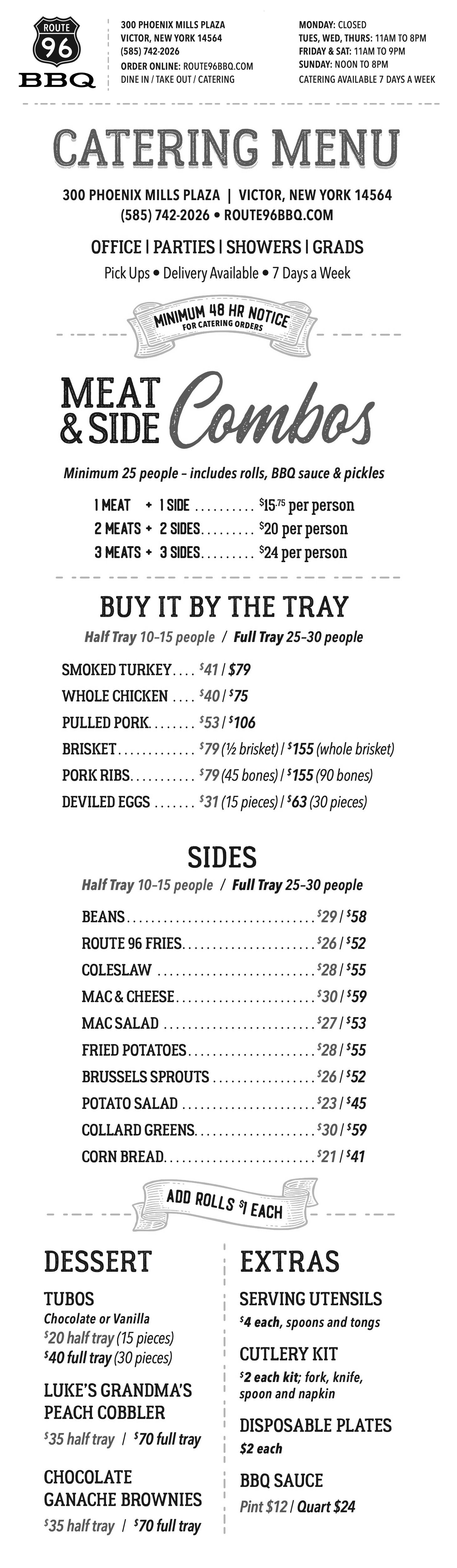 Catering | ROUTE 96 BBQ | Texas Style BBQ