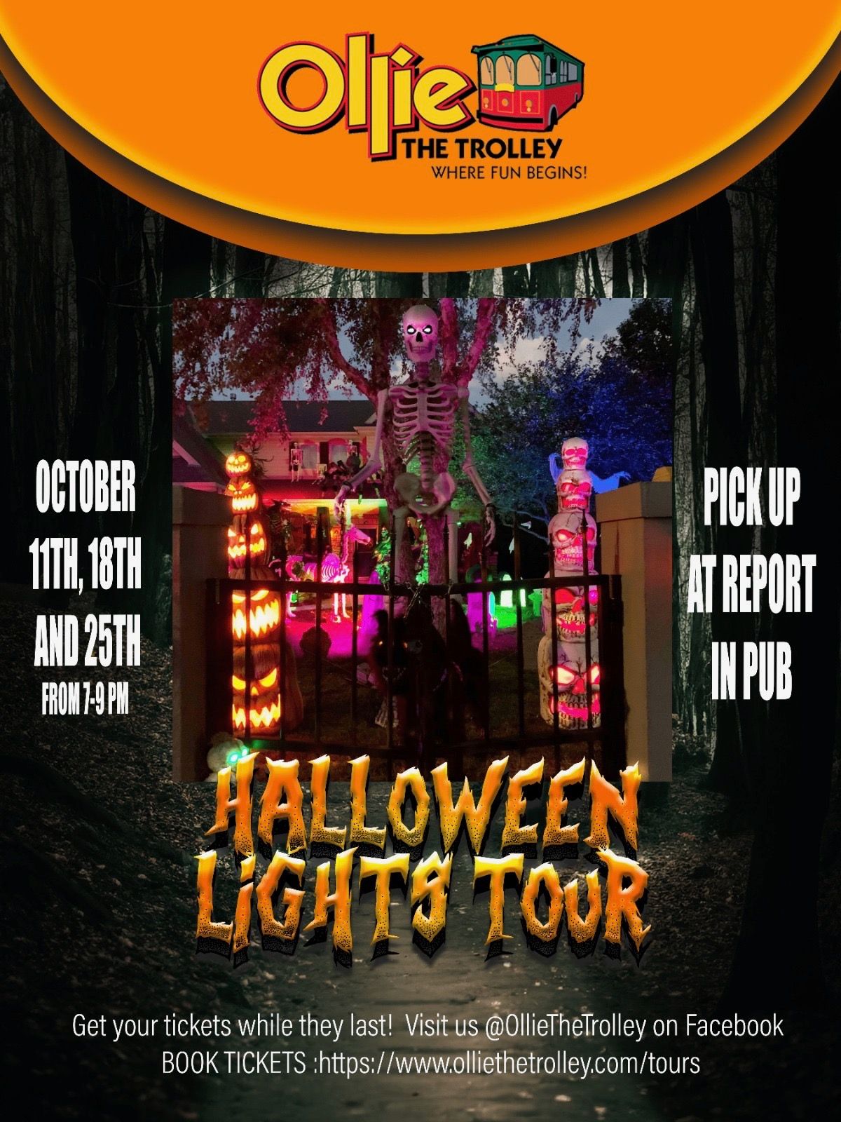 Haunted Cemetery Tours | Ollie The Trolley