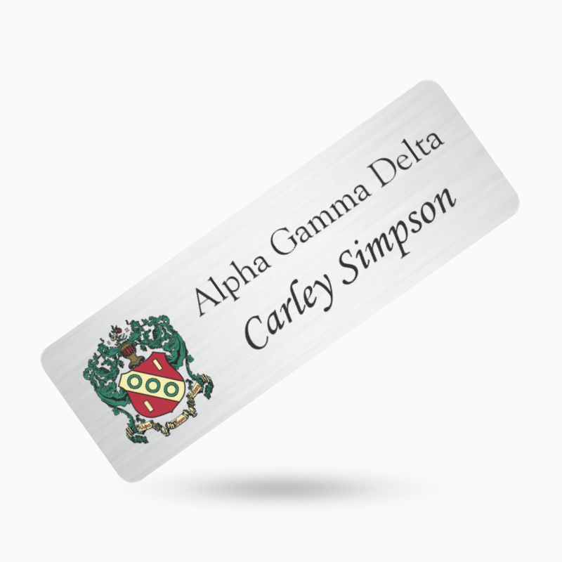 Custom Sorority Name Tags For Chapter Members | Name Tag Pros