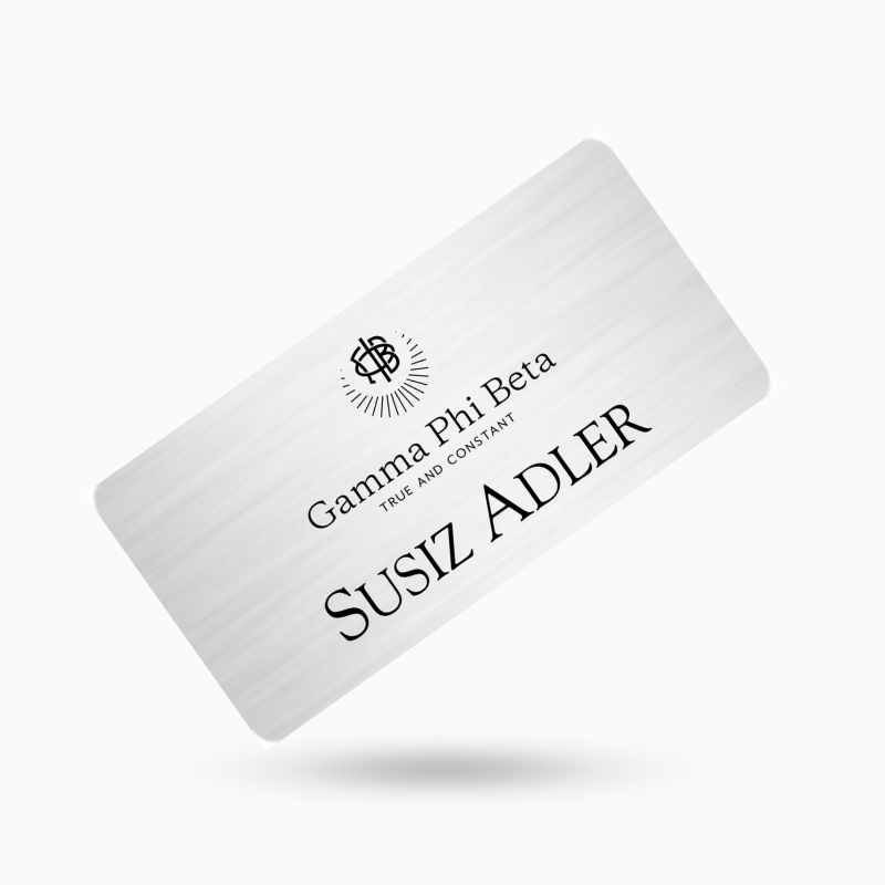 Custom Sorority Name Tags For Chapter Members | Name Tag Pros