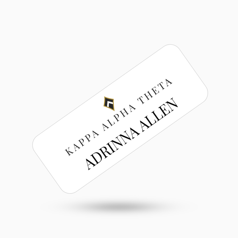 Custom Sorority Name Tags For Chapter Members | Name Tag Pros