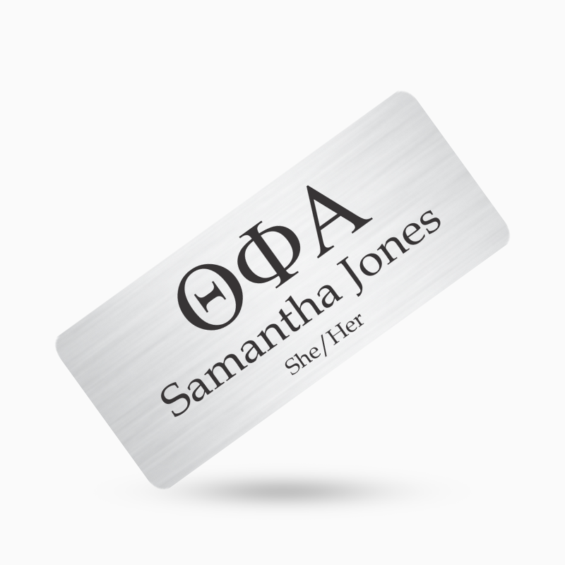 Custom Sorority Name Tags For Chapter Members | Name Tag Pros