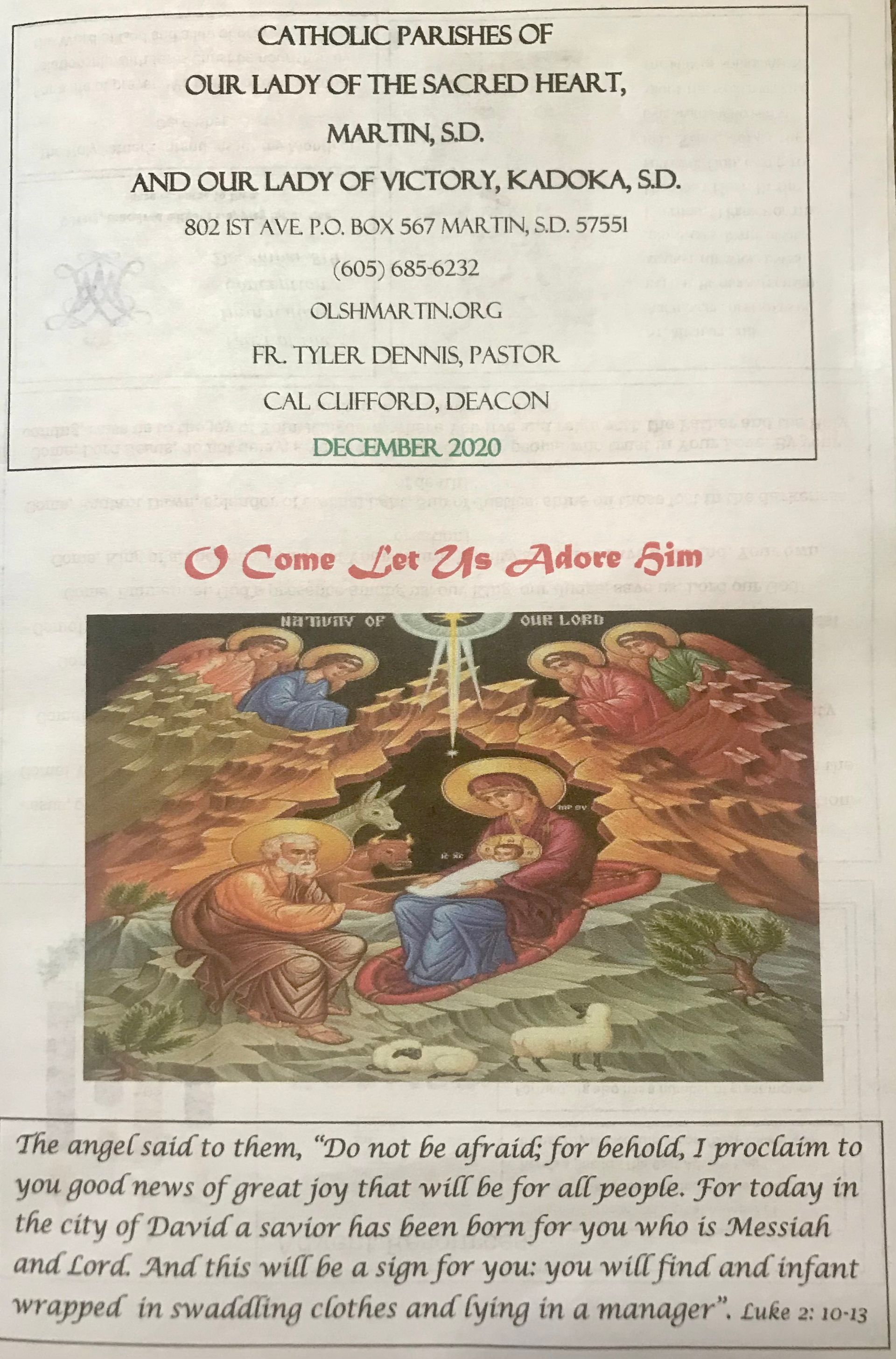 Our Lady Of The Sacred Heart / Our Lady Of Victory: Bulletin