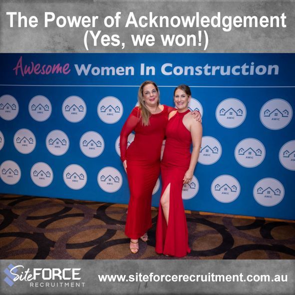 THE POWER OF ACKNOWLEDGEMENT (YES, WE WON!)