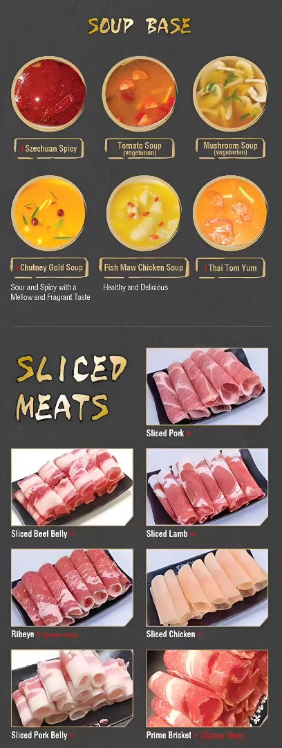 H Pot Menu