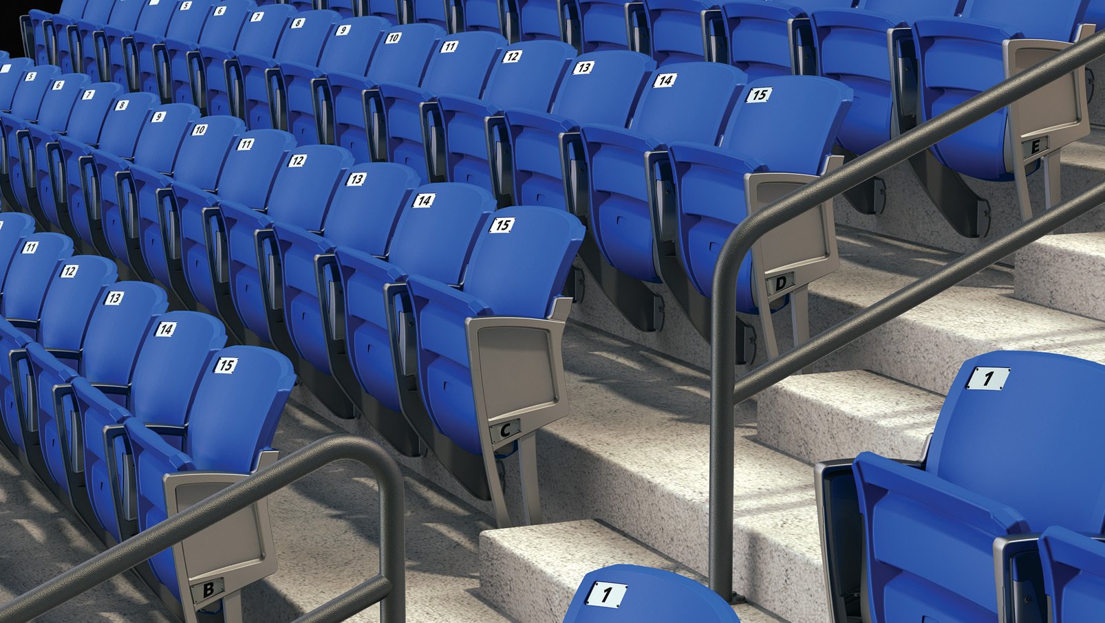 Interkal | Seating Options for Telescopic Bleachers, Fixed Seating