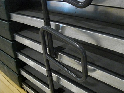 Aisle Rail Systems for Stadium Bleachers