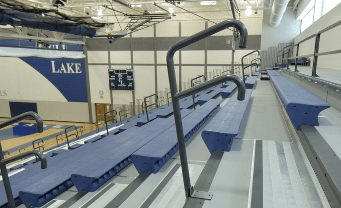 Interkal | Seating Options for Telescopic Bleachers, Fixed Seating