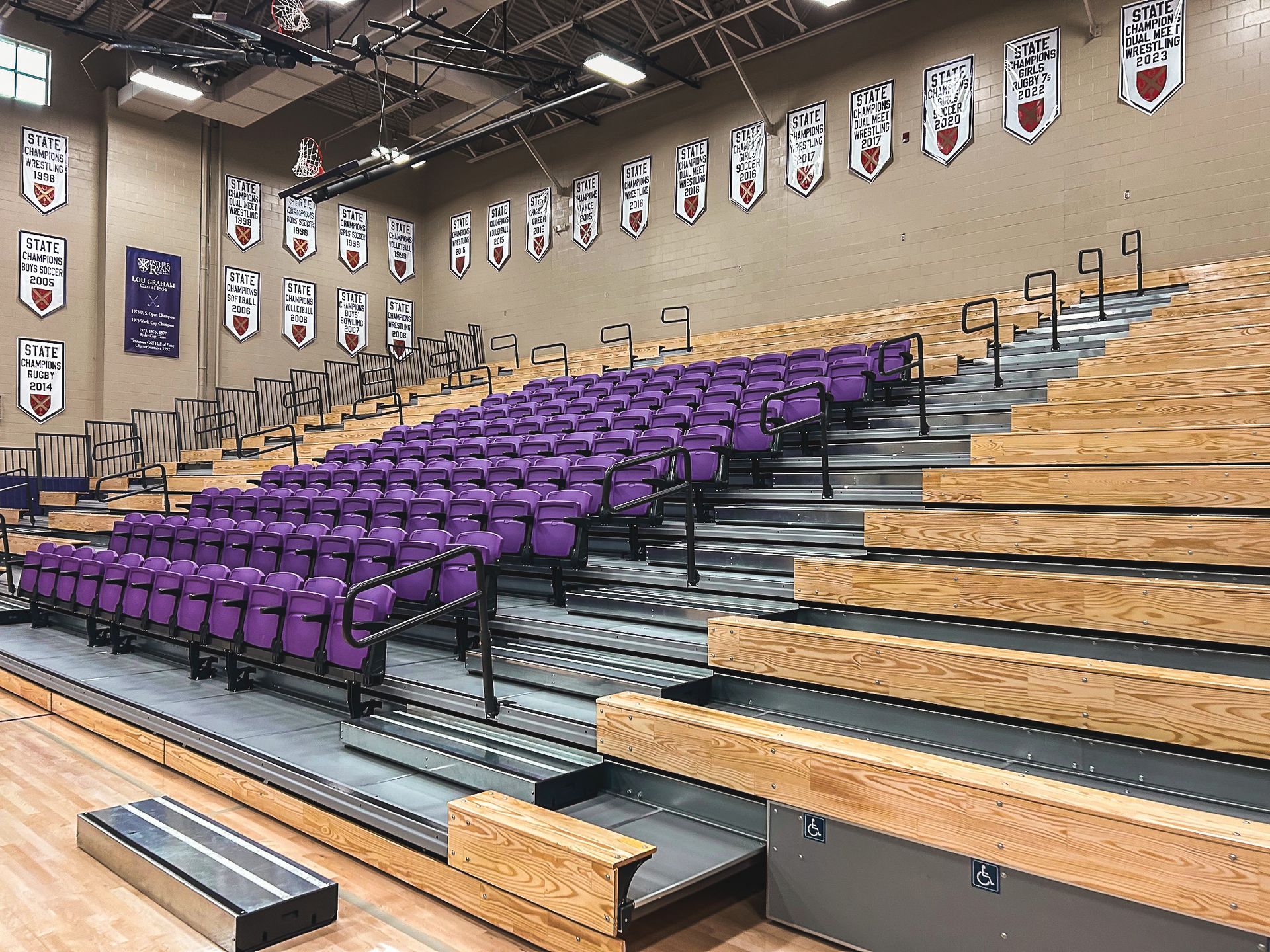 Interkal | Father Ryan High Classic Wood Bleachers