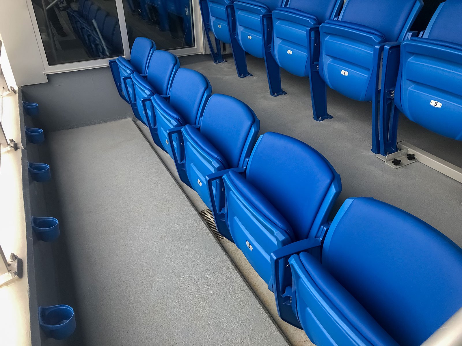 Interkal | AURA Slat Seating at UK Baseball Stadium.