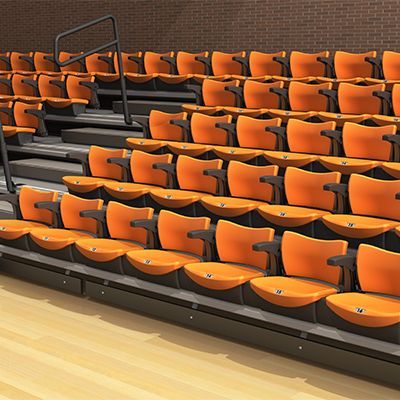 Interkal | Seating Options for Telescopic Bleachers, Fixed Seating