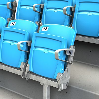 Interkal | Seating Options for Telescopic Bleachers, Fixed Seating
