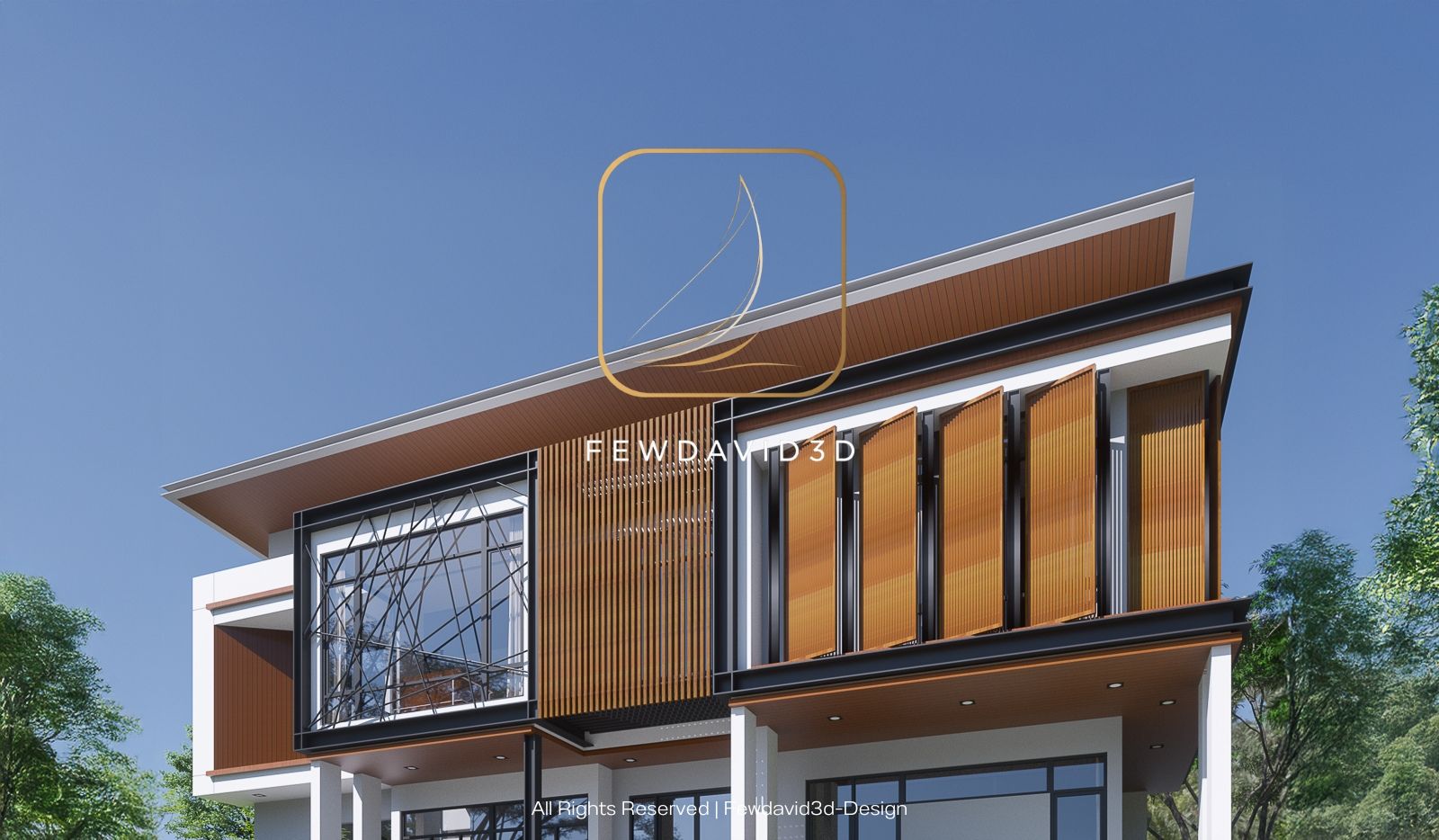 Modern 2-Storey Office Design | Fewdavid3d-Design