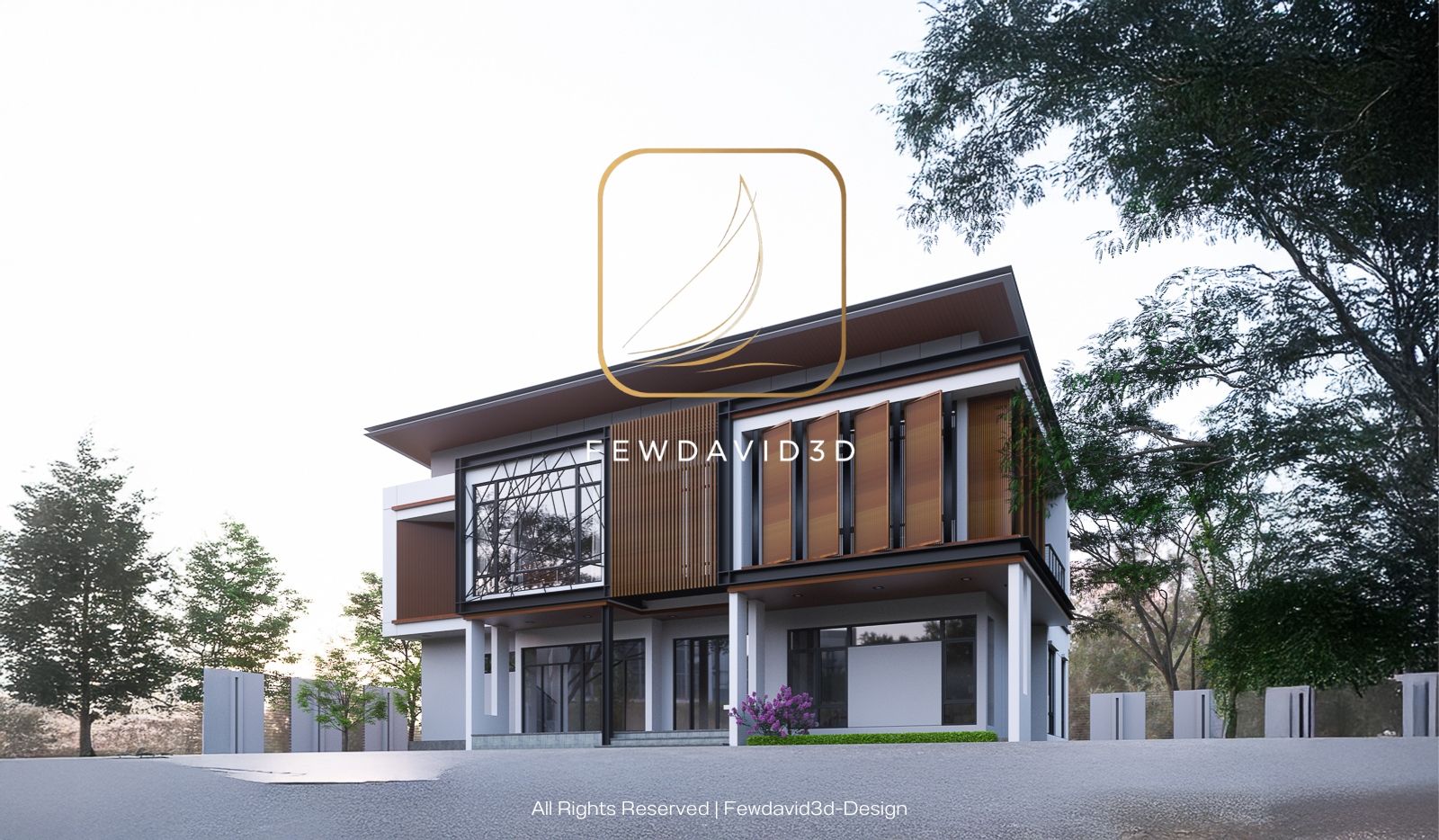 Modern 2-Storey Office Design | Fewdavid3d-Design