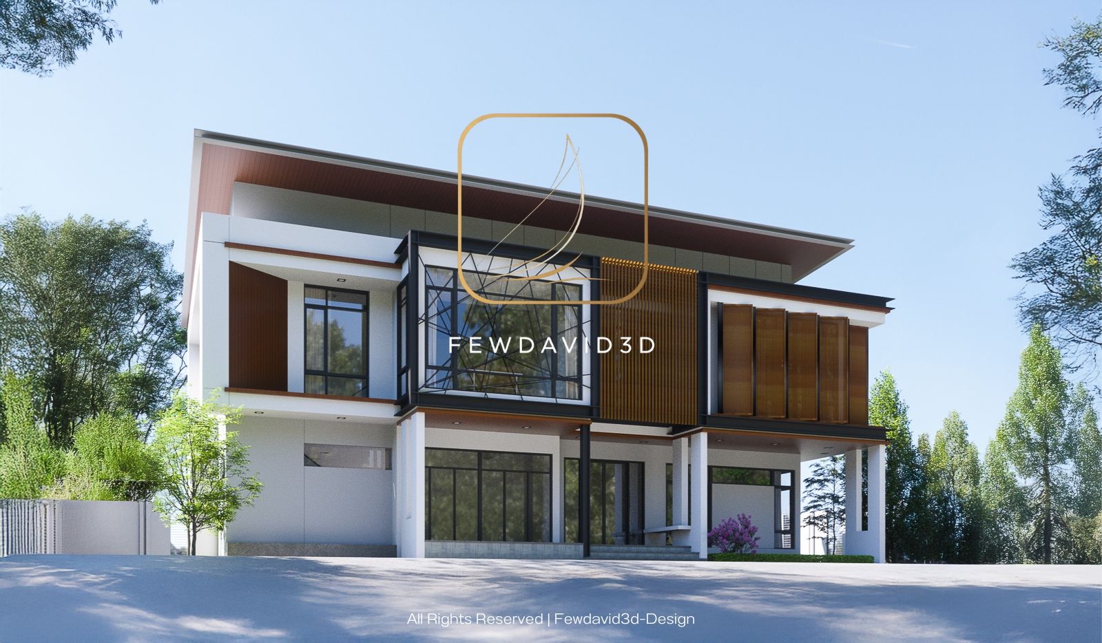 Modern 2-Storey Office Design | Fewdavid3d-Design