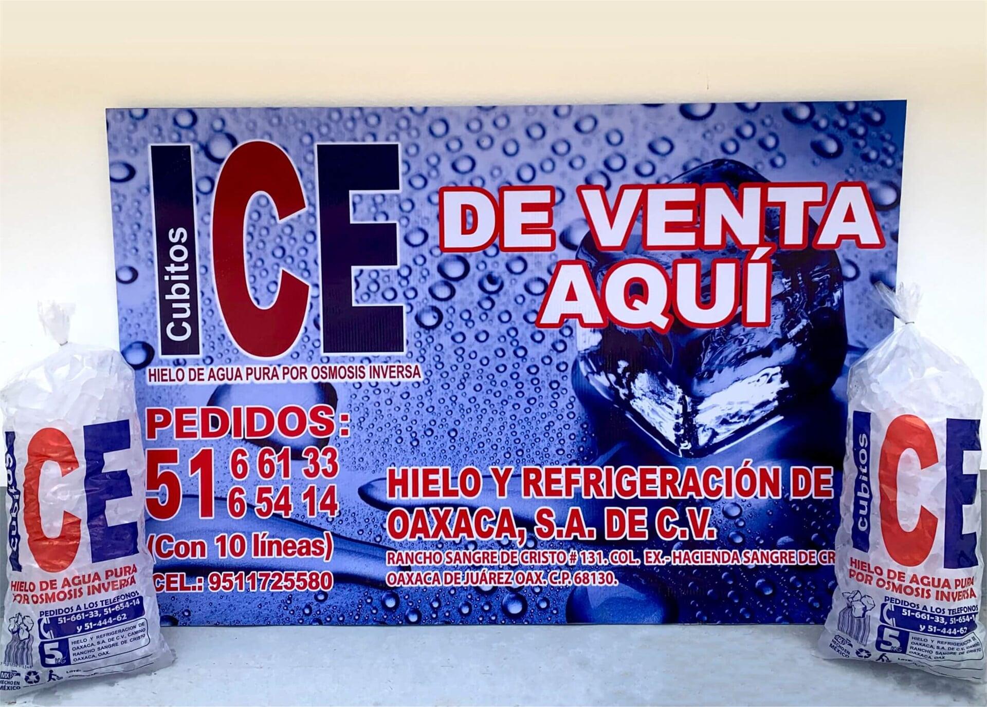 Venta de hielo en Oaxaca - ICE HIELO Y REFRIGERACIÓN DE OAXACA SA DE CV