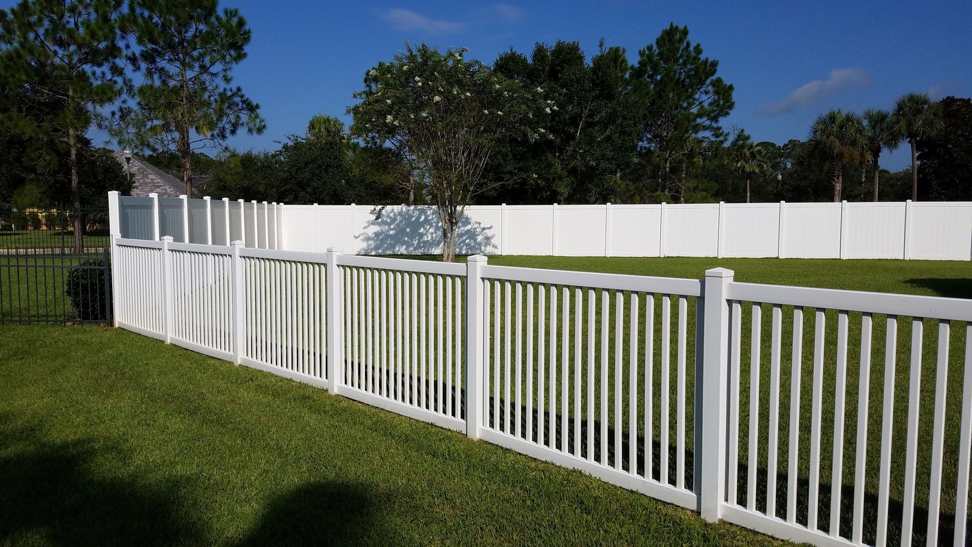 Closed Picket Vinyl Fence | My PVC Fence | South FL