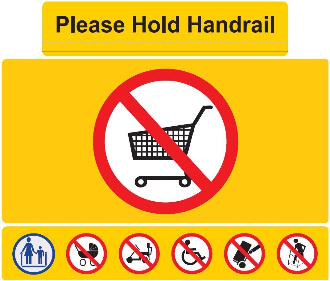 Escalator Safety Signage | Whitesmith Solutions