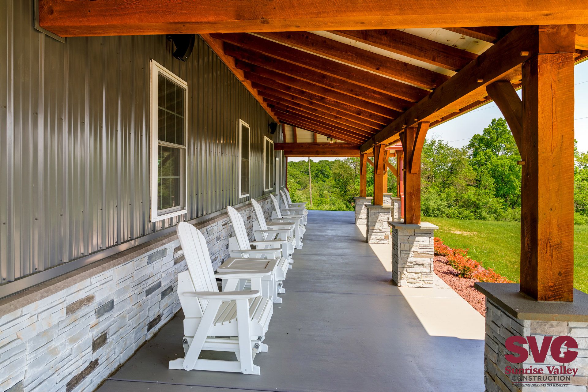 Glenville, PA Barn Timber Frame Photo Gallery | Sunrise Valley Construction