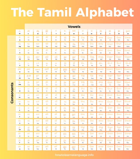 Tamil Alphabet | Vowels & Consonants + Playable Audio