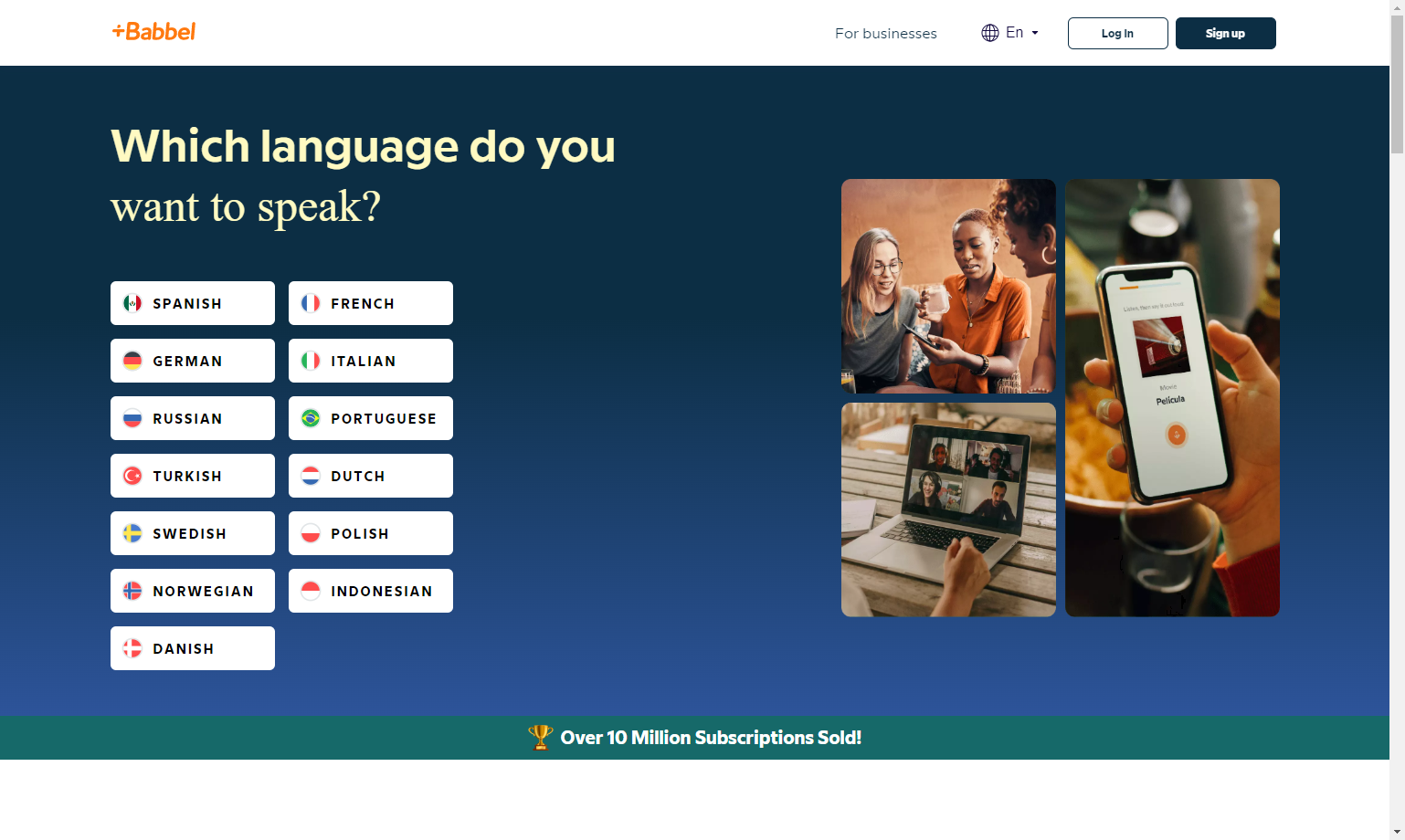 Babbel languages