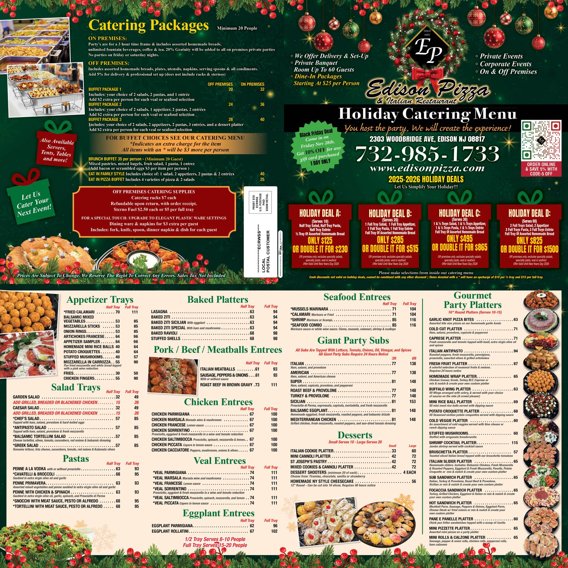 Catering | Edison Pizza