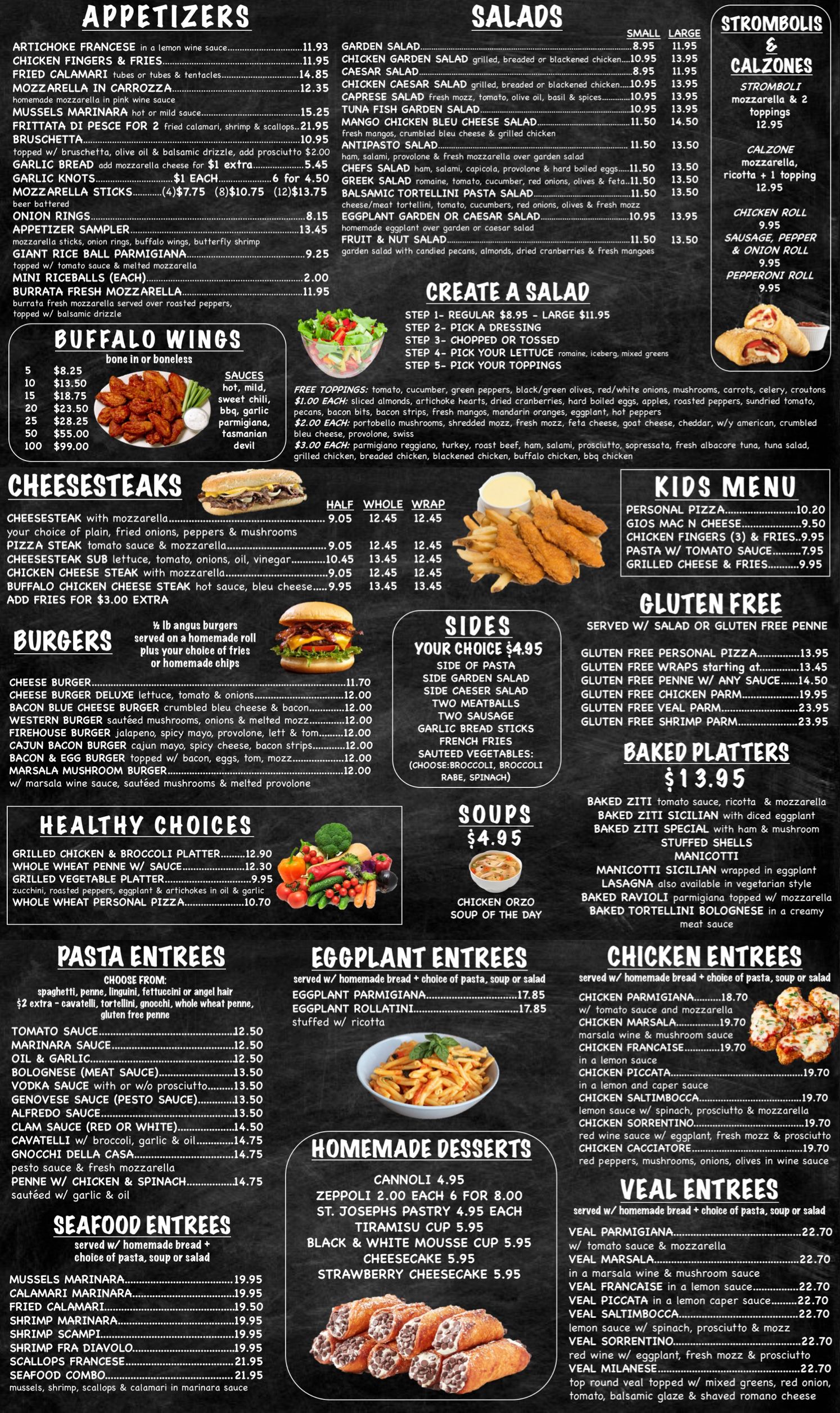 Menu/Specials | Edison Pizza