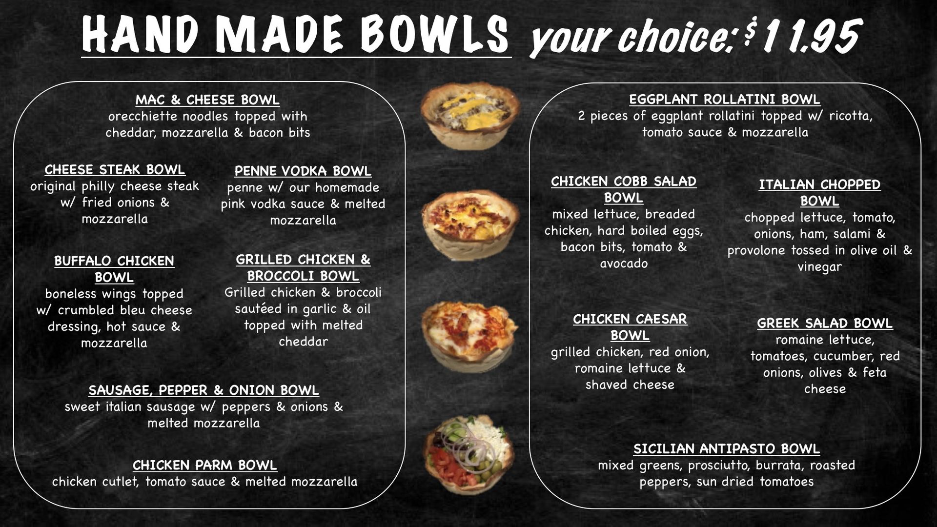 Menu/Specials | Edison Pizza