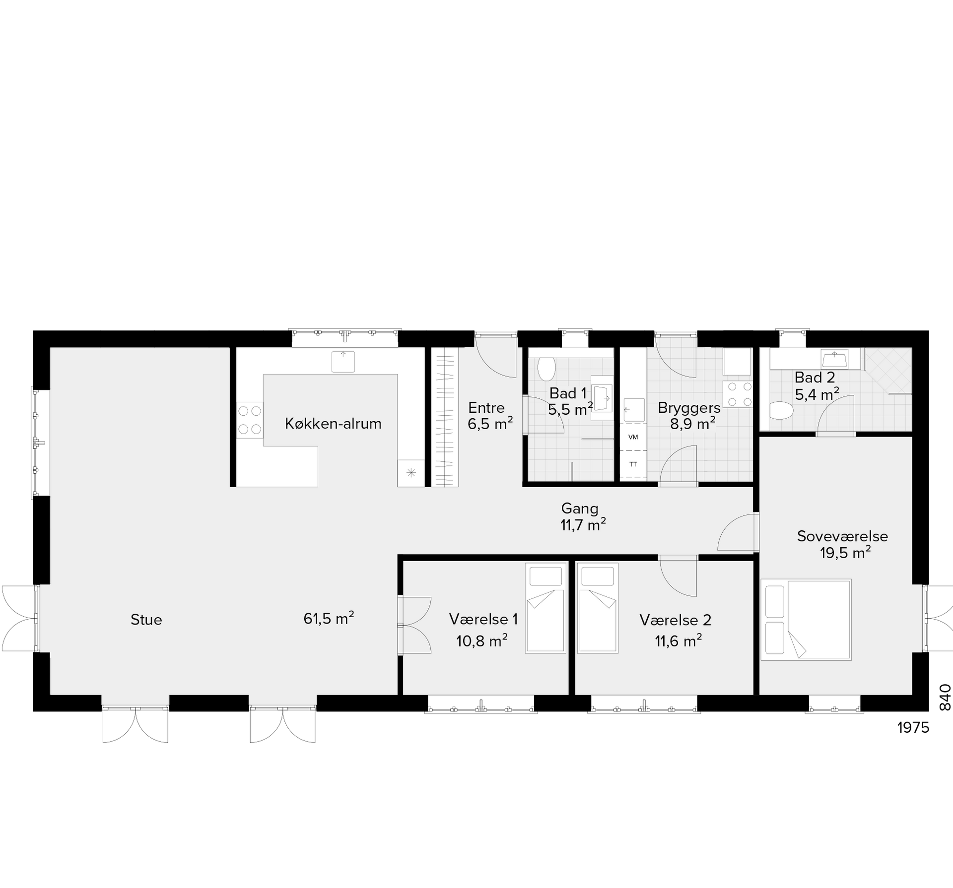 1-planshuse af "0-energi-huse" | Trelleborg