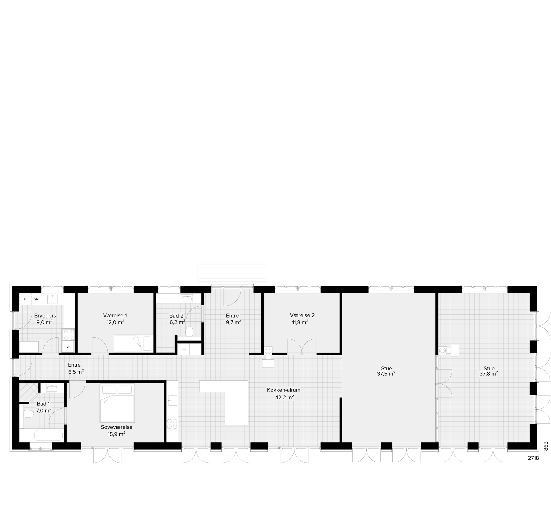 1-planshuse af "0-energi-huse" | Trelleborg